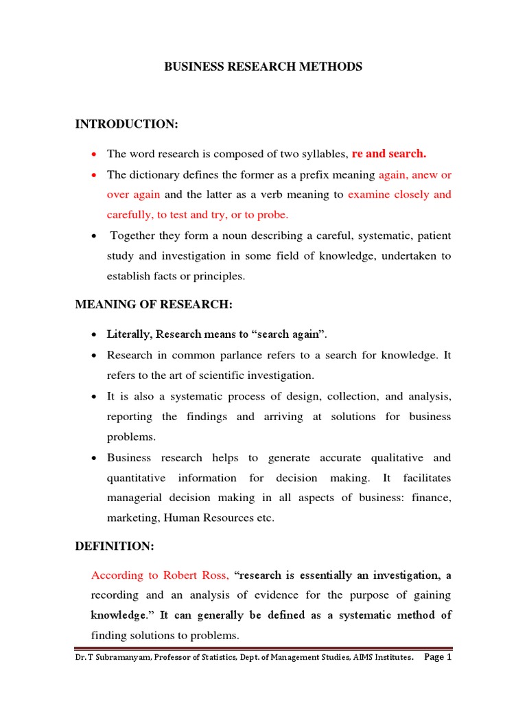 Business Research Methods TSM | PDF | Scientific Method | Data Analysis