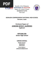 Teacher I Application Cover Page | PDF