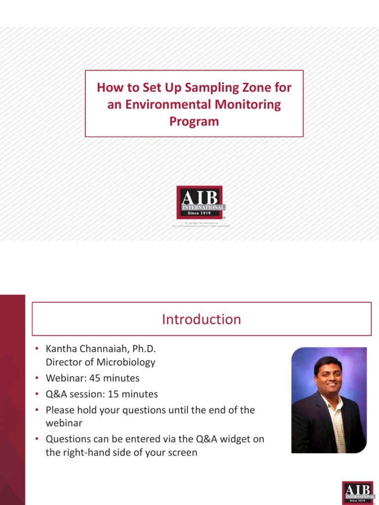 How To Set Up Sampling Zone For An Environmental Monitoring Program ...