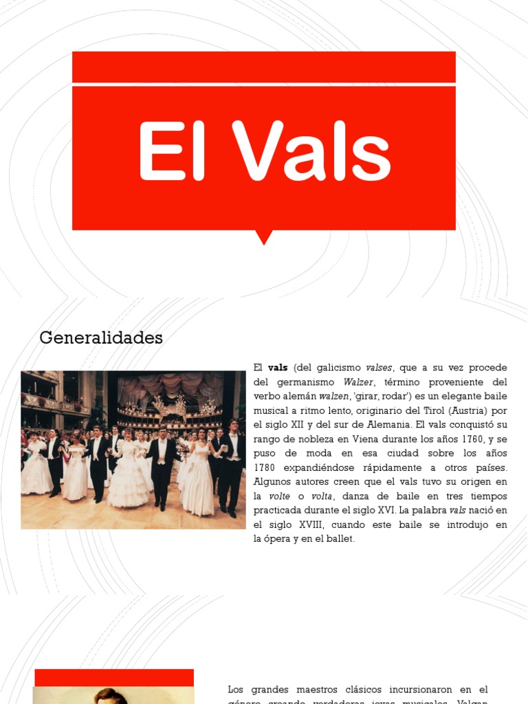 El Vals | PDF | Valses | Las artes escénicas