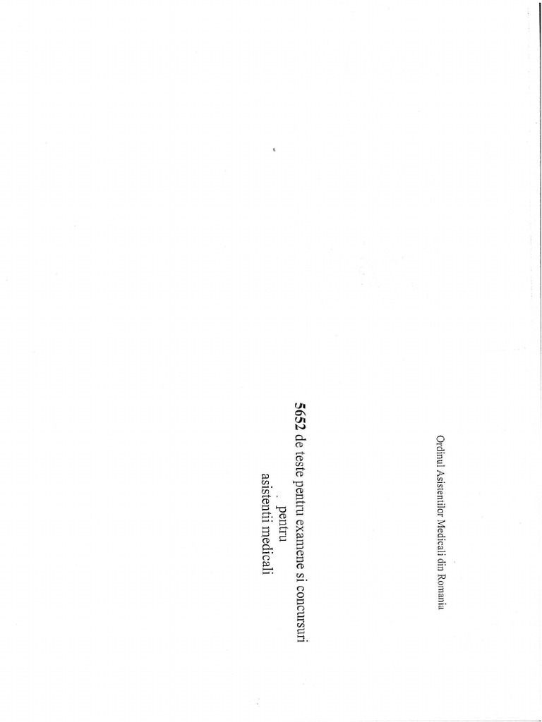 5262 Teste Asistenti Medicali PDF | PDF