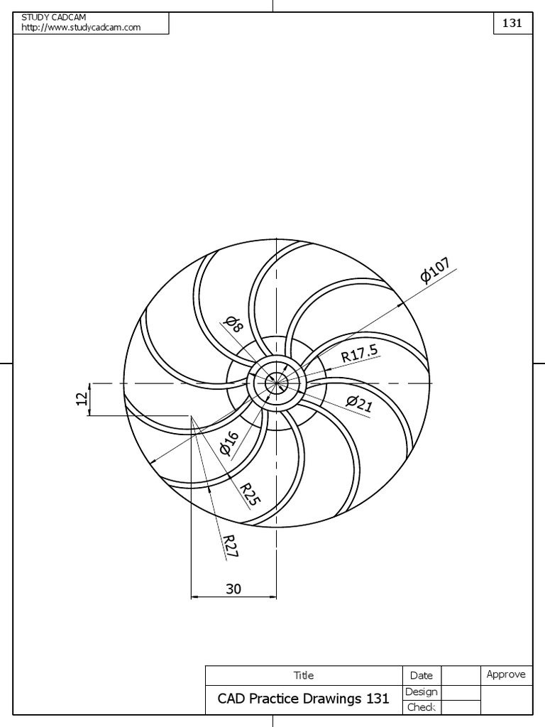Cad Practice 1 | PDF