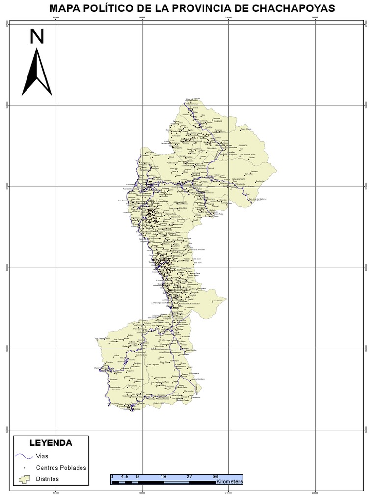 Mapa Político de Chachapoyas | PDF