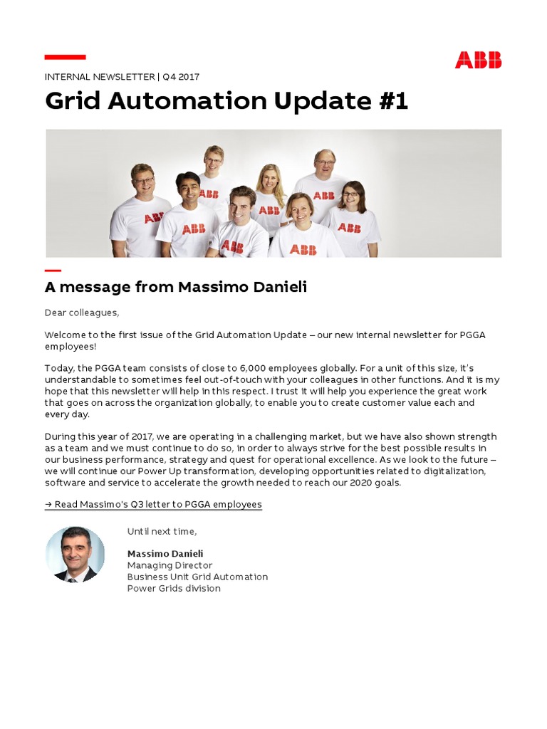 Grid Automation Update No1 - Nov17 - FINAL | PDF | Distributed ...
