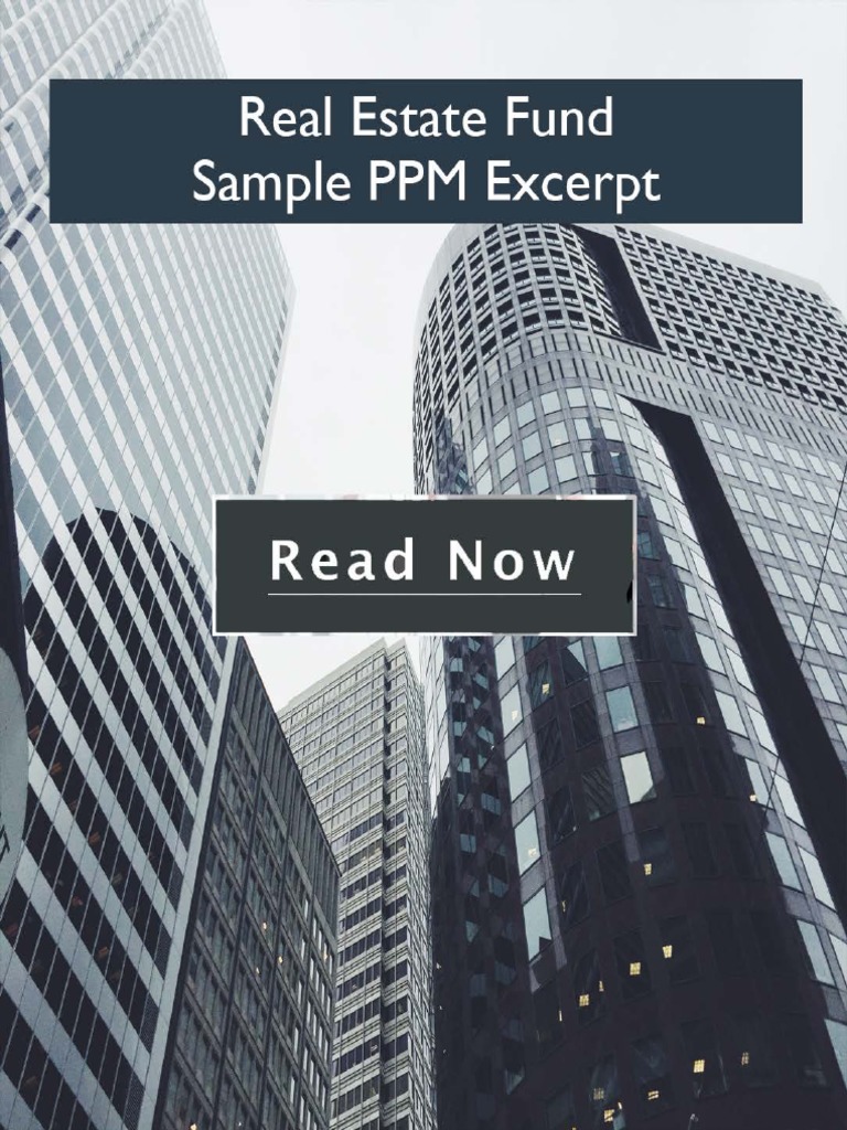 PPM Private Equity Fund Sample | PDF | Partnership | Real Estate Investing