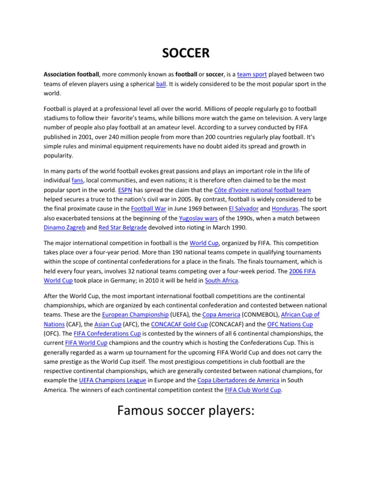 SOCCER Letters | Download Free PDF | Association Football | Fifa World Cup