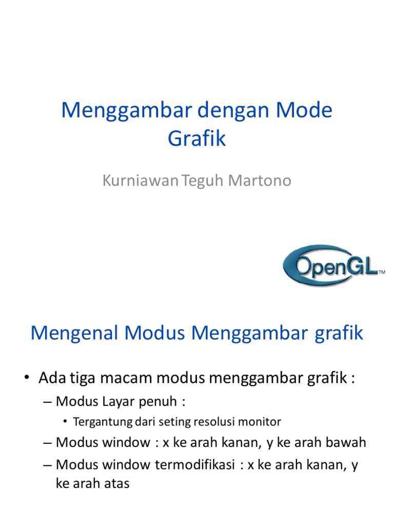 Menggambar Dengan Mode Grafik | PDF | Rgb Color Model | Color