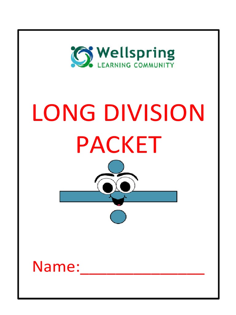 Long Division Packet: Name | PDF