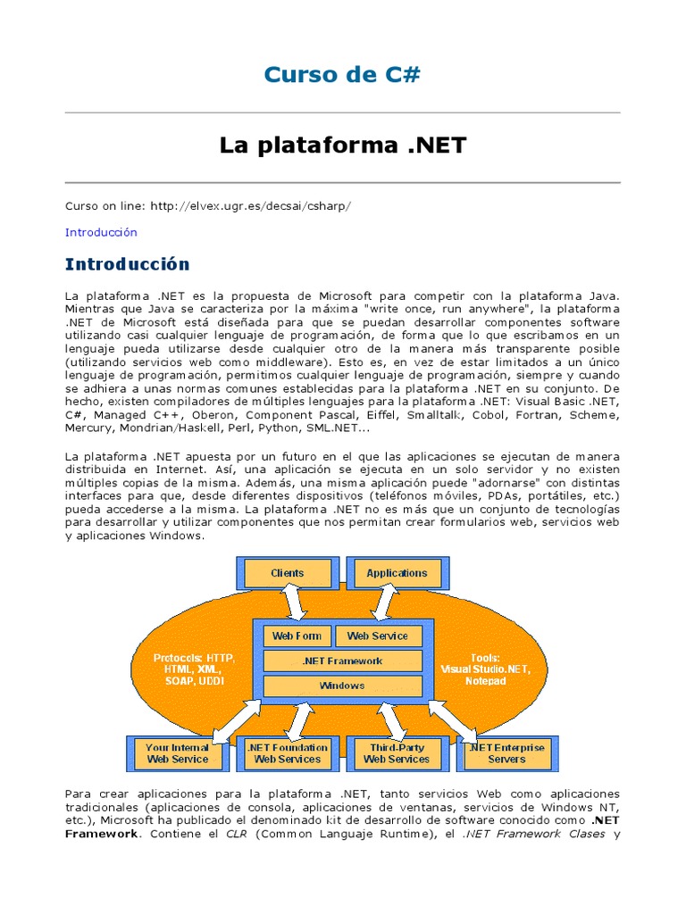 Curso de C PDF | PDF | .NET Framework | C Sharp (lenguaje de programación)