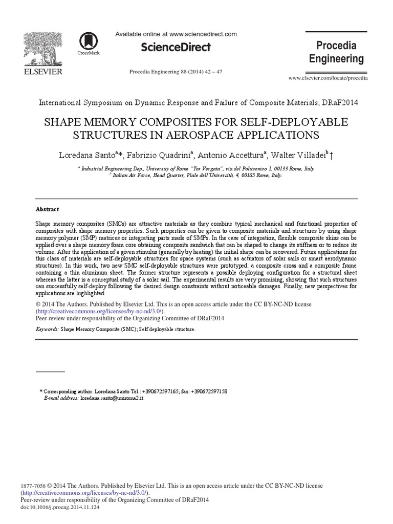 Shape Memory | PDF | Composite Material | Shape Memory Alloy