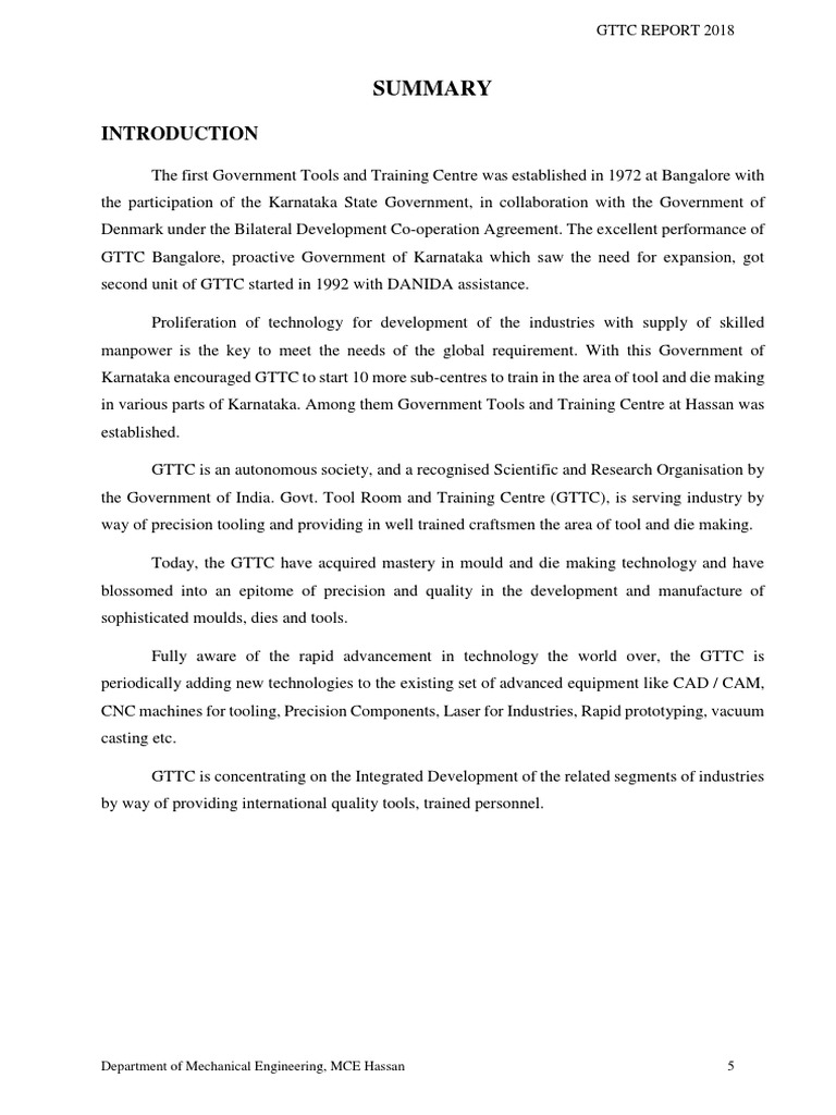 Internship Report On CNC TRAINING | PDF | Numerical Control | Machines