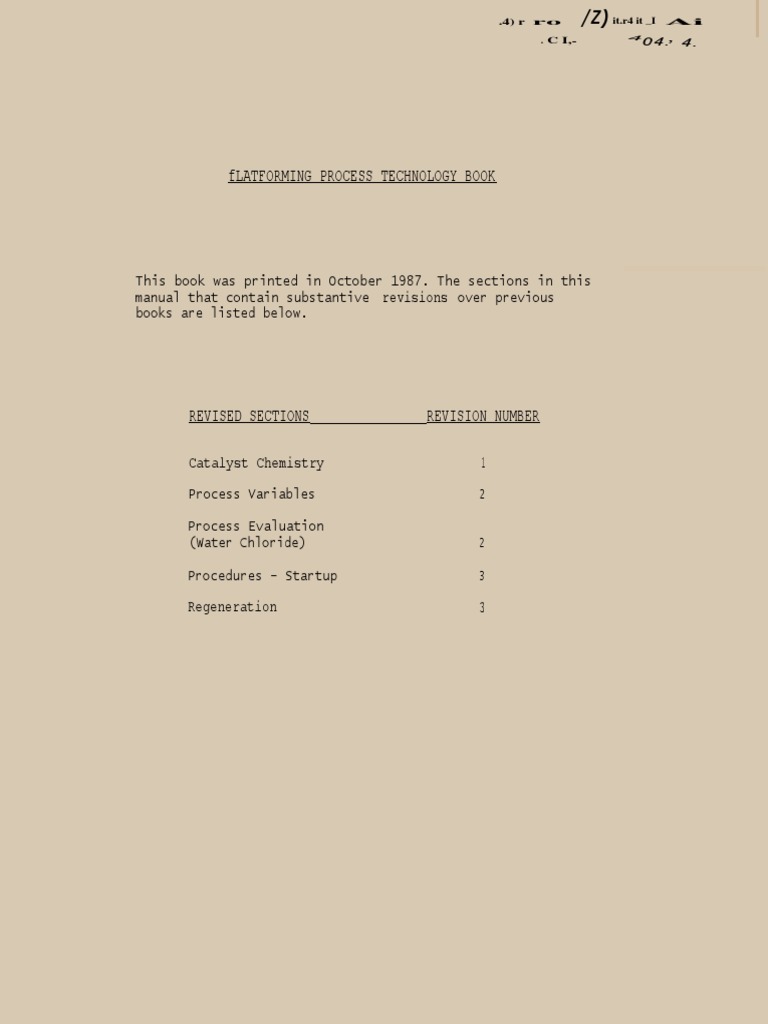 UOP Platforming Process Technology Guide | PDF | Alkane | Cracking ...