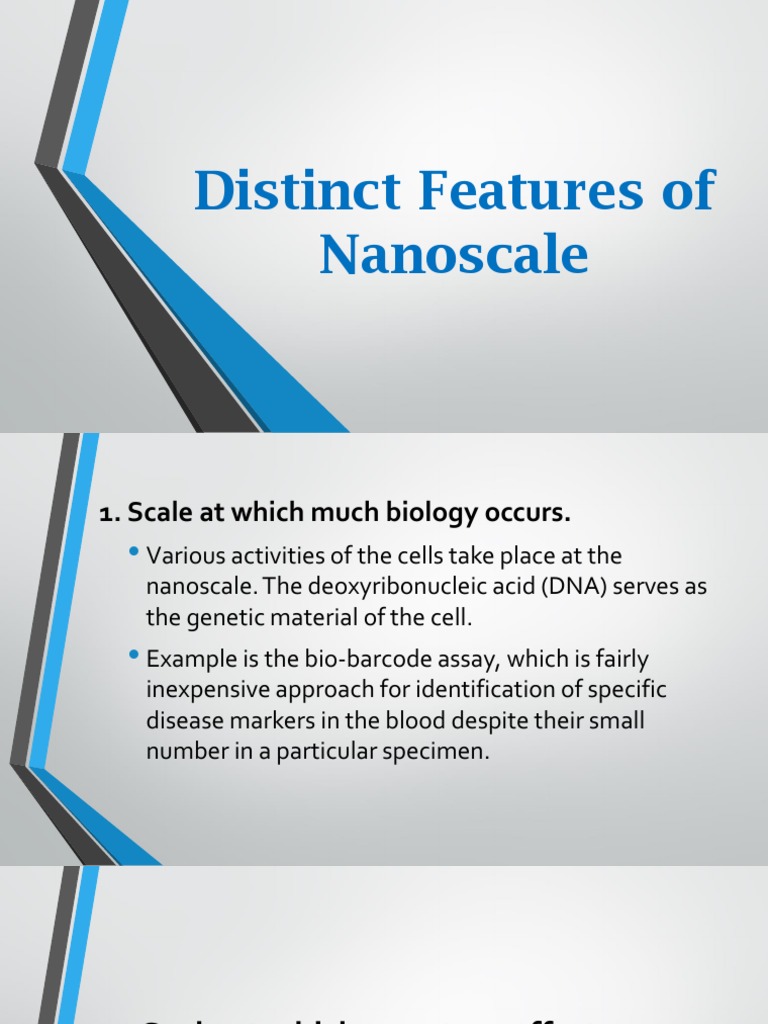 Distinct Features of Nanoscale Explained | PDF