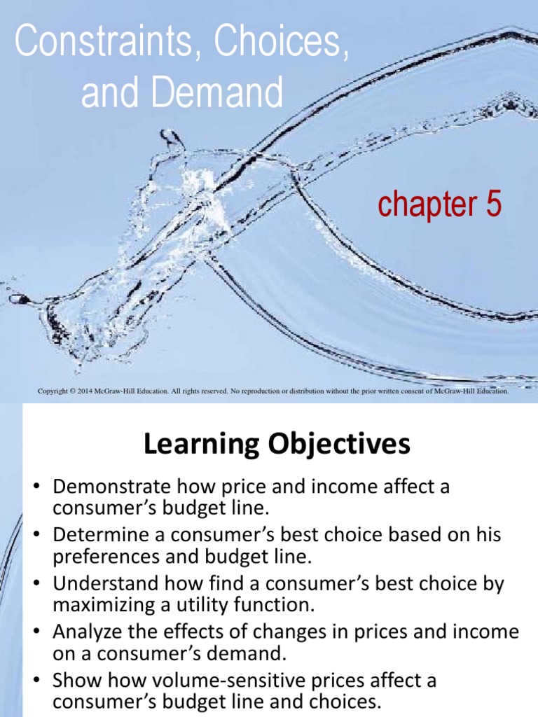 Constraints, Choices, and Demand | PDF | Demand | Utility