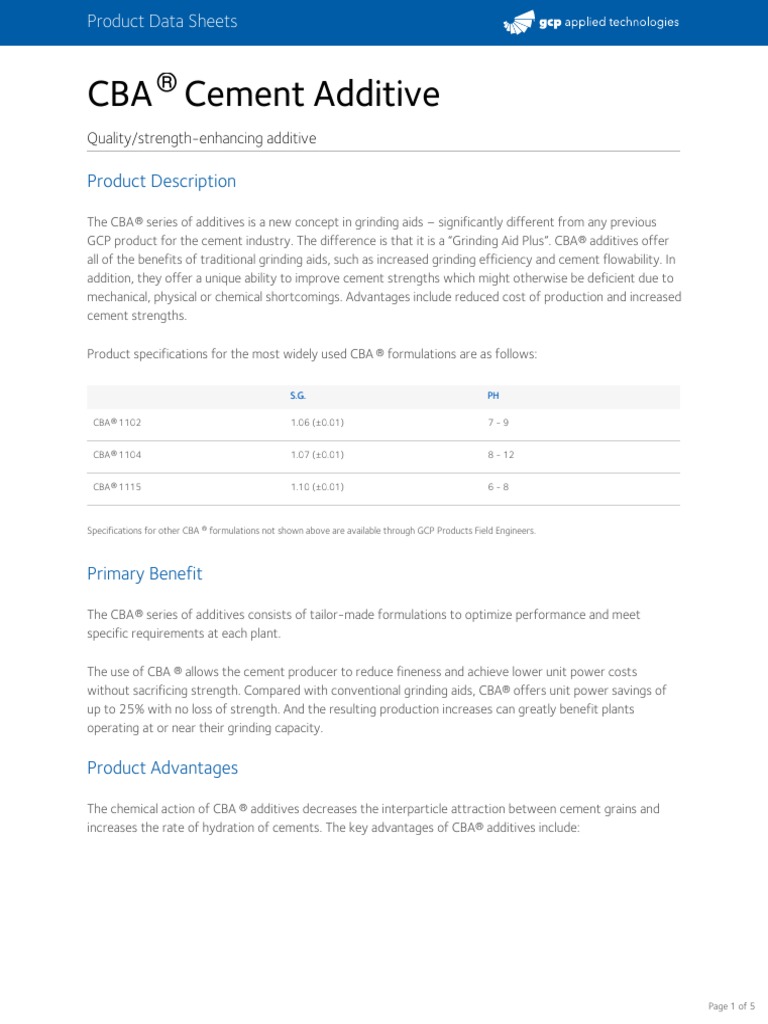 1961 Cba Cement Additive en | PDF | Concrete | Cement