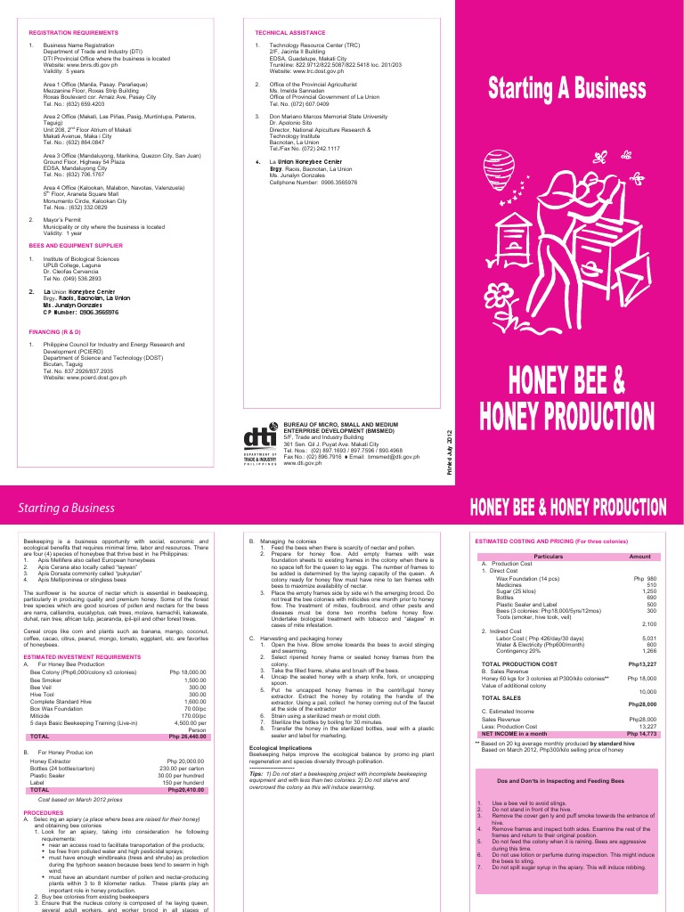 2012 SAB - Honey PDF | PDF | Honey Bee | Beehive