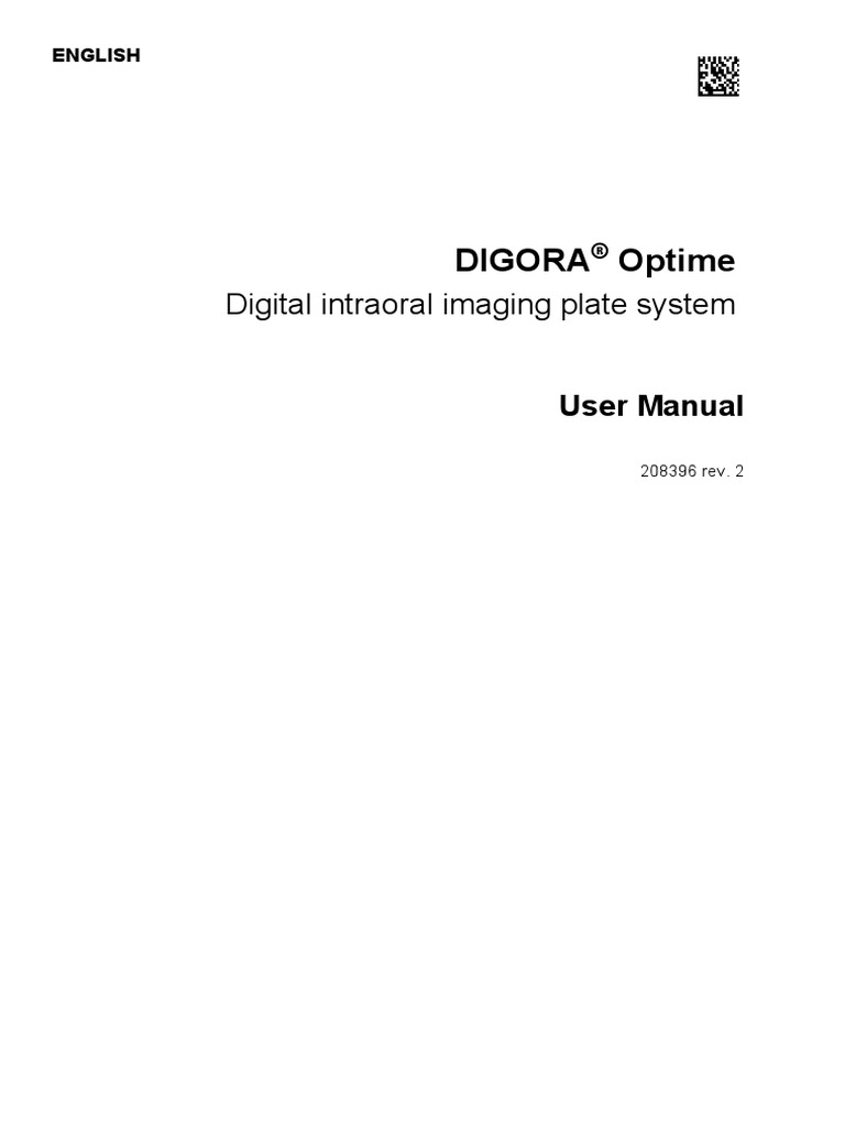 DIGORA Optime User Manual | PDF | Image Scanner | Exposure (Photography)