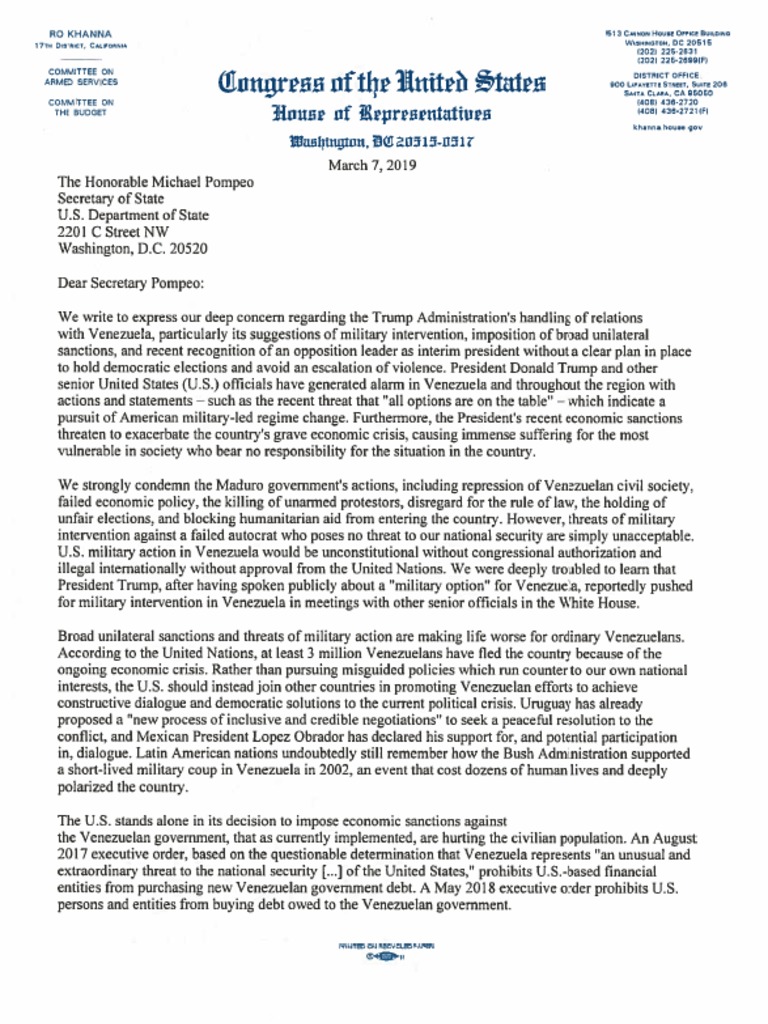 Venezuela Letter | PDF