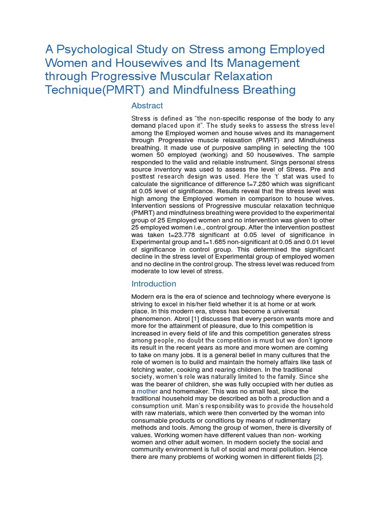 Managementul Stresului | PDF | Mindfulness | Relaxation (Psychology)