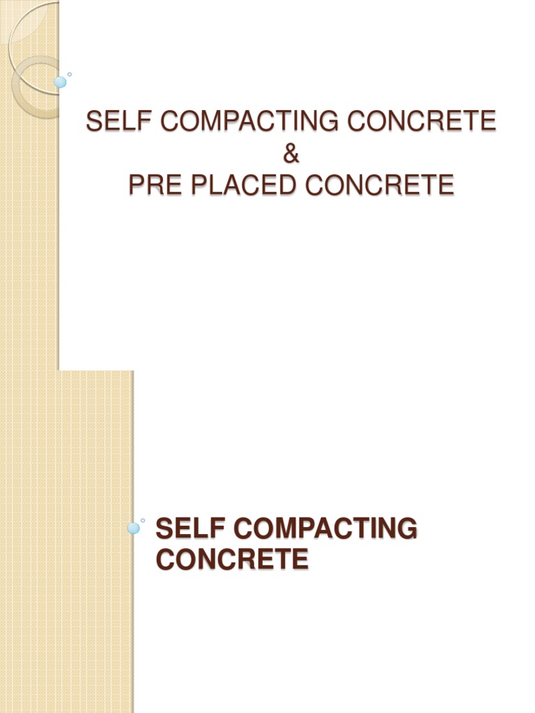 Self Compacting Concrete | Composite Material | Concrete