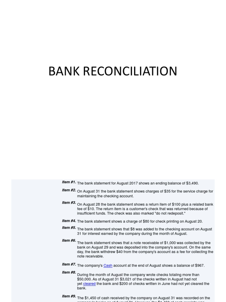 Bank recon. | Transaction Account | Cheque