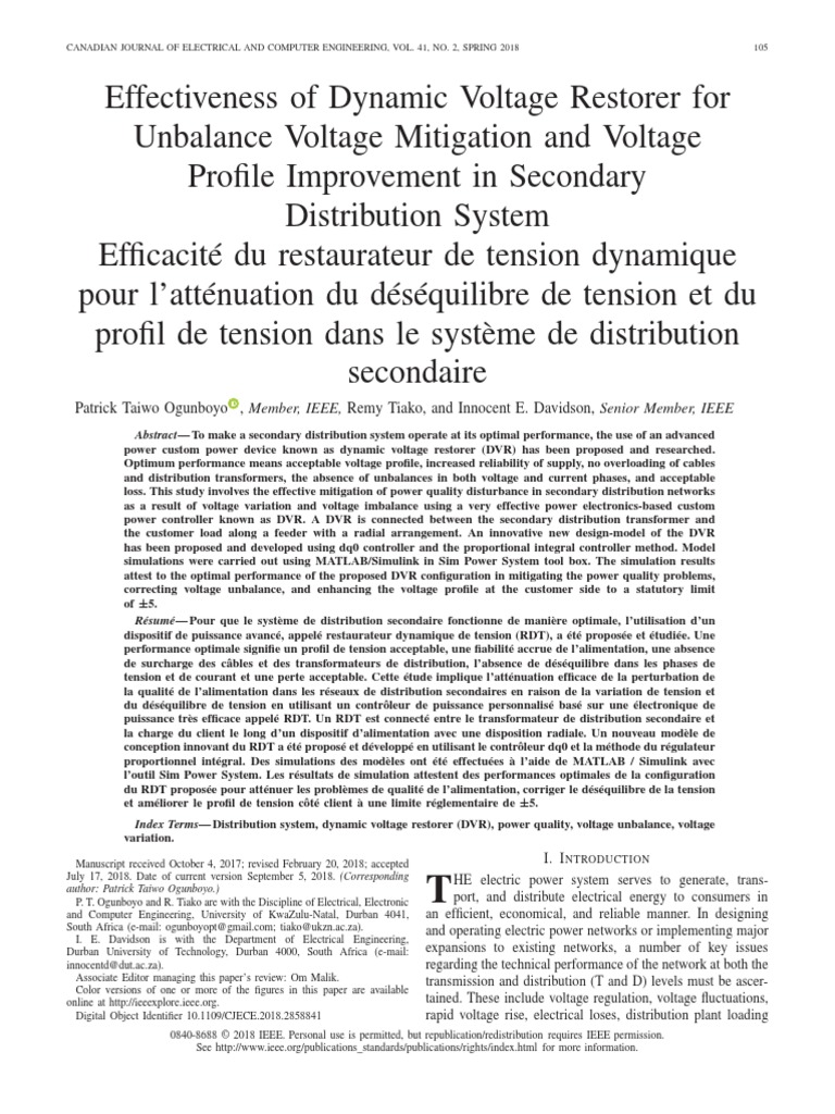 4 Design And Performance Analysis Of Three Phase Solar Pv Integrated Upqc Pdf Quantity