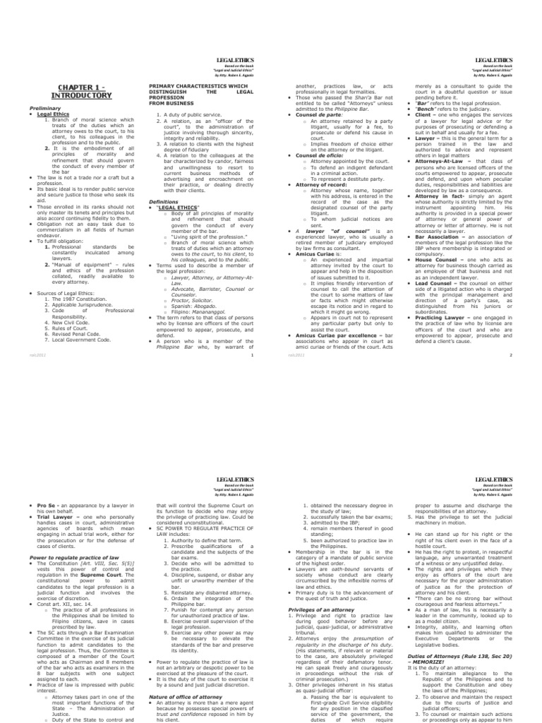 Legal Ethics Full PDF | PDF | Barrister | Lawyer