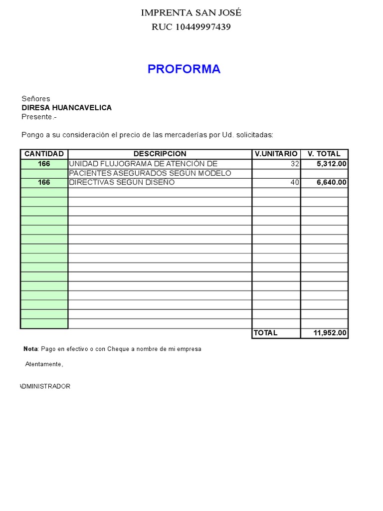 MODELO DE PROFORMA Keysi Soto | PDF | Ropa deportiva | Deportes