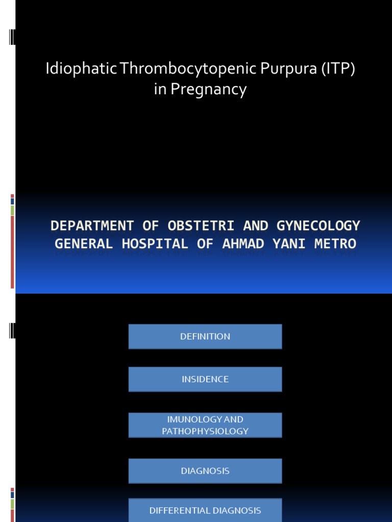 ITP | PDF | Diseases And Disorders | Epidemiology