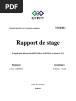 Rapport de Stage Ofppt | PDF | Facture | Comptabilité