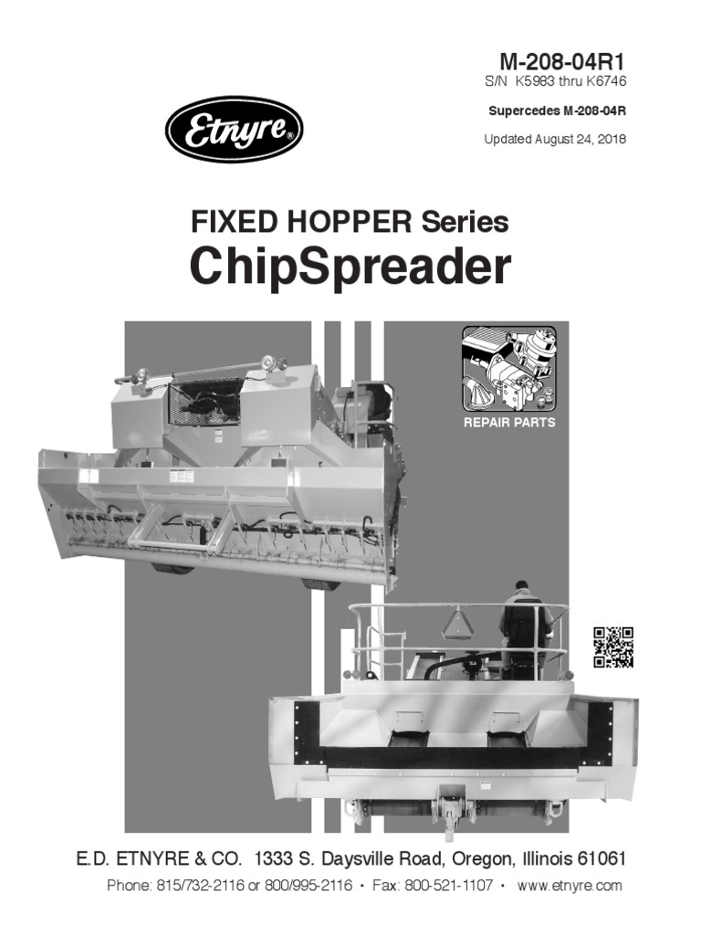 Etnyre ChipSpreader Parts Manual | PDF | Truck | Steering