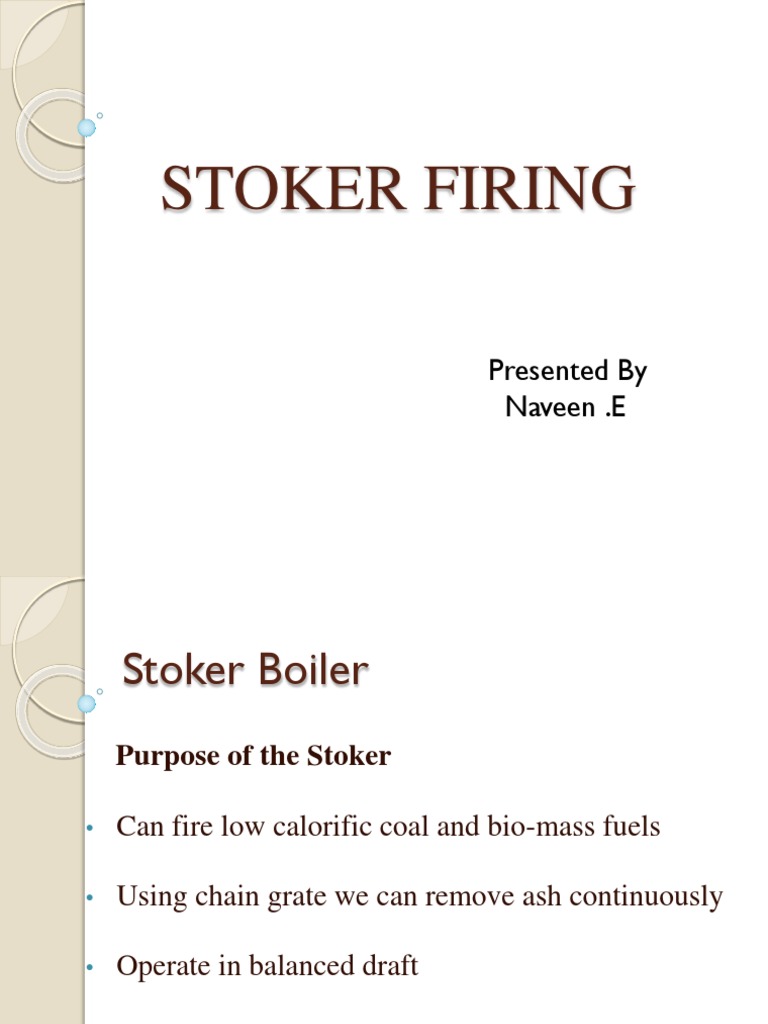 Stoker Firing | PDF | Coal | Energy Technology