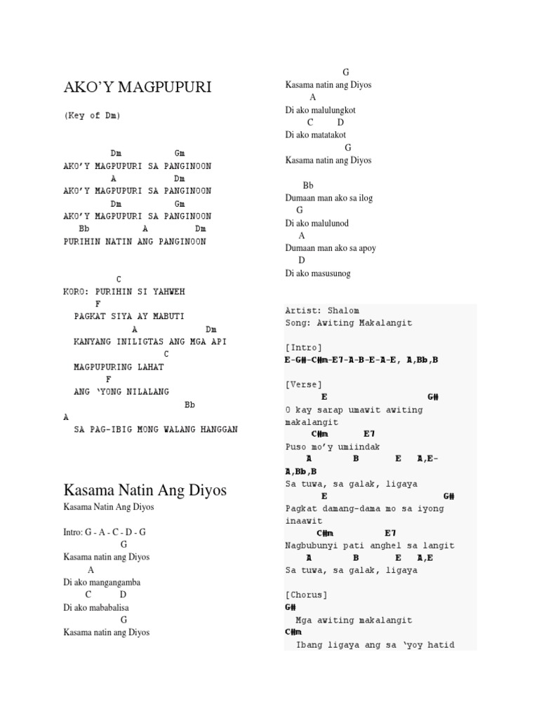 Tagalog Line Up | PDF