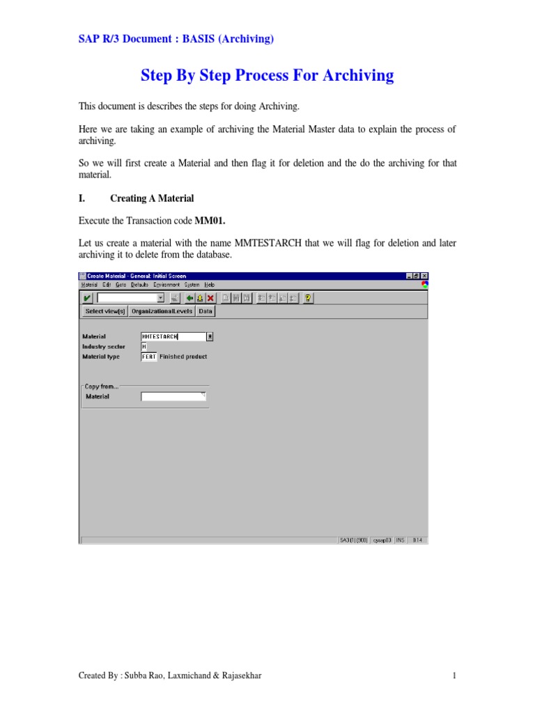 Step by Step Process For Archiving PDF | PDF | Computers