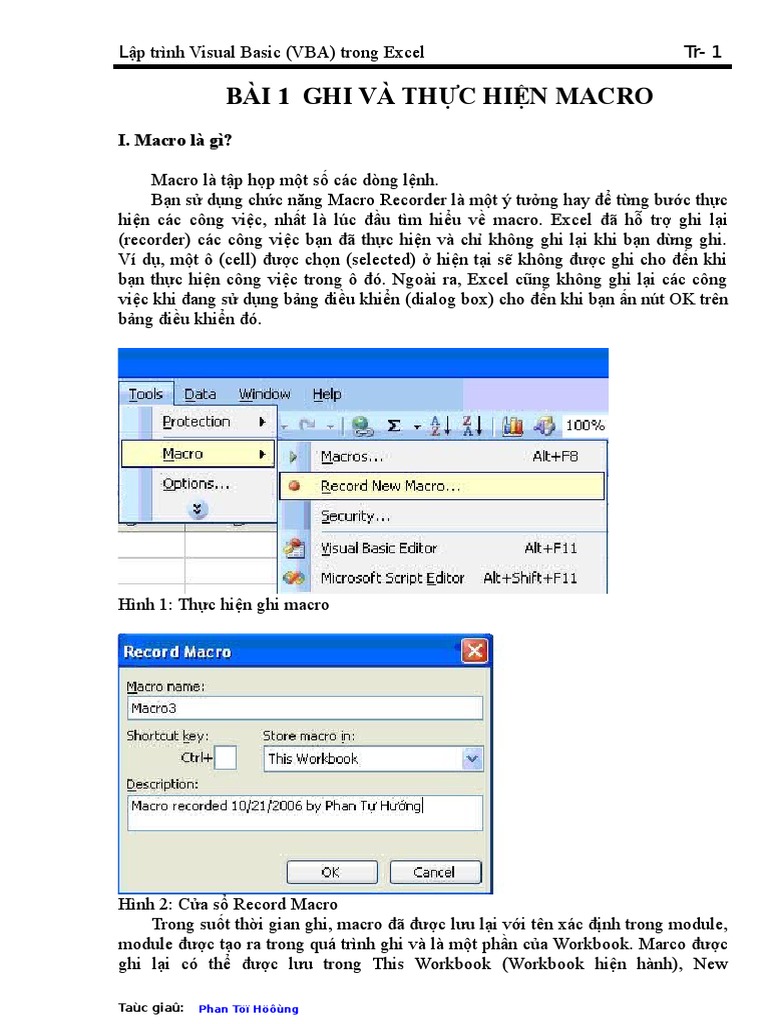 Lap Trinh Vba Trong Excel | PDF
