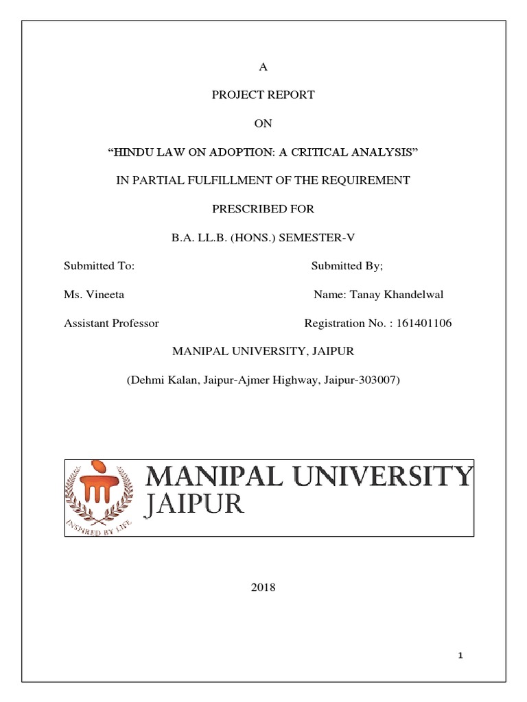 Family Law Project | PDF | Legal Guardian | Adoption