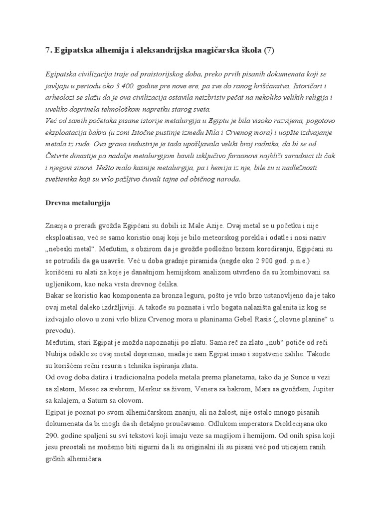 Egipatska Alhemija | PDF