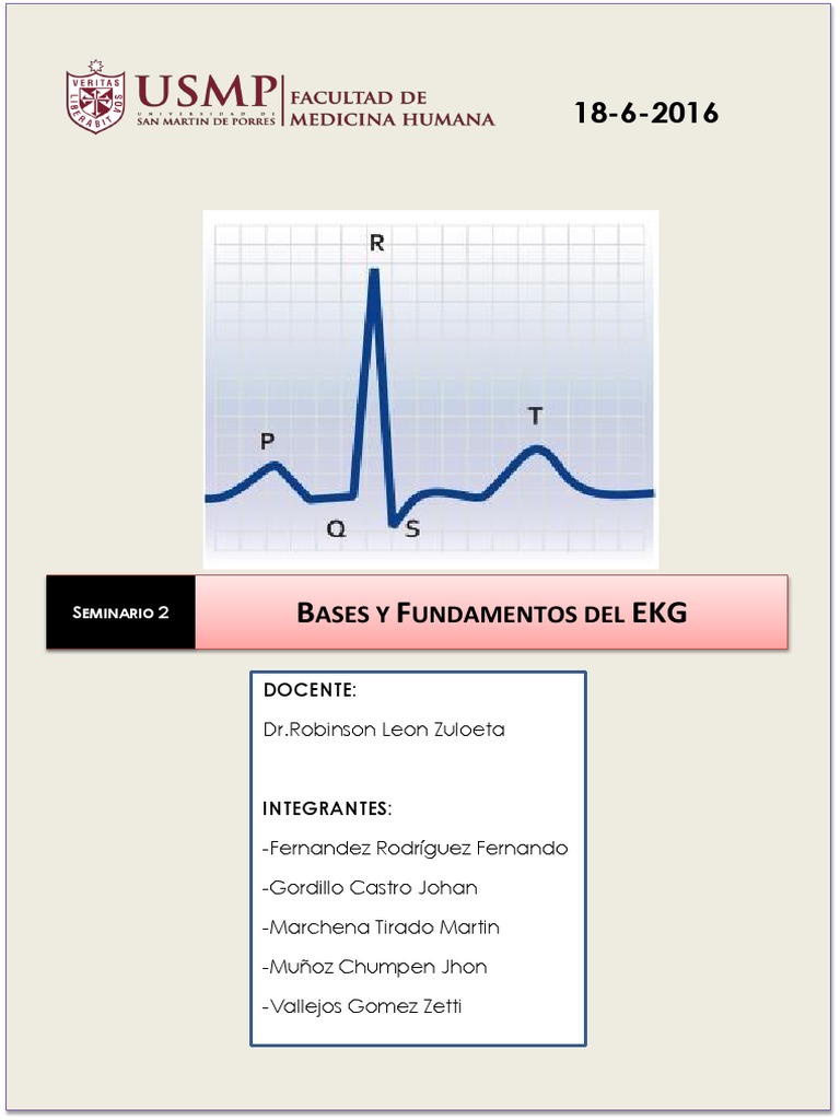 Bases y Fundamentos Del Ekg Seminario Fisio 2 | PDF ...