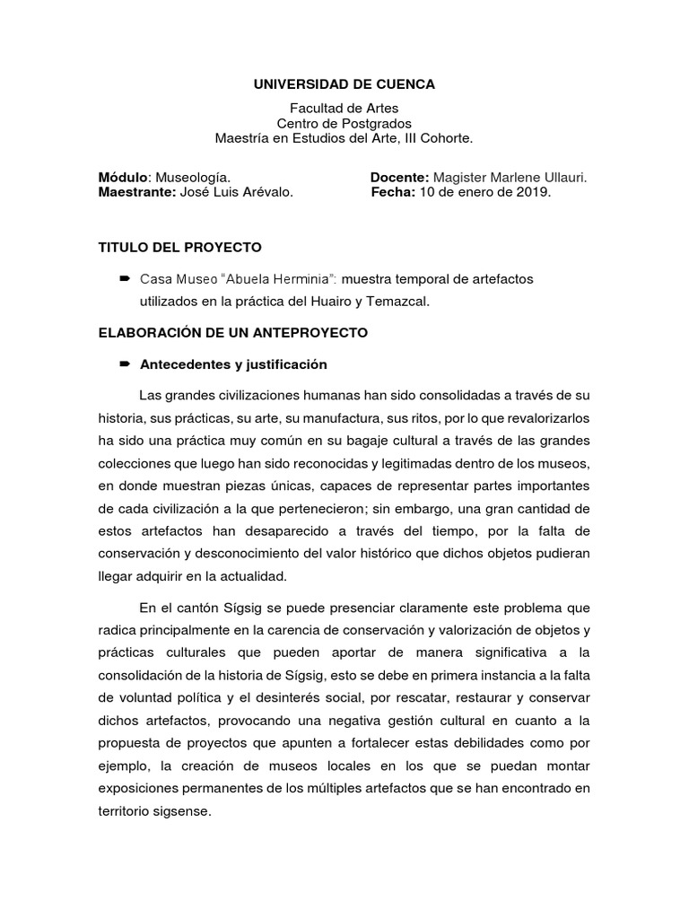 Propuesta de Museo Huairo y Temazcal | PDF | Museo | Rituales
