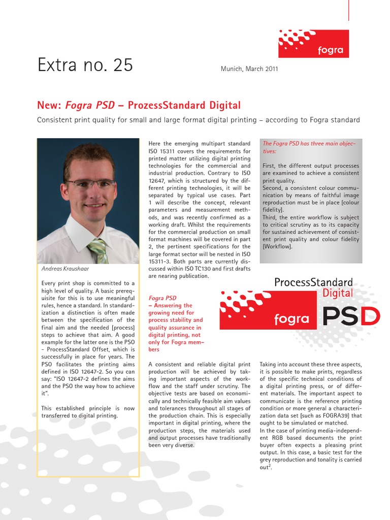 Fogra PSD | PDF | Printing | International Organization For Standardization