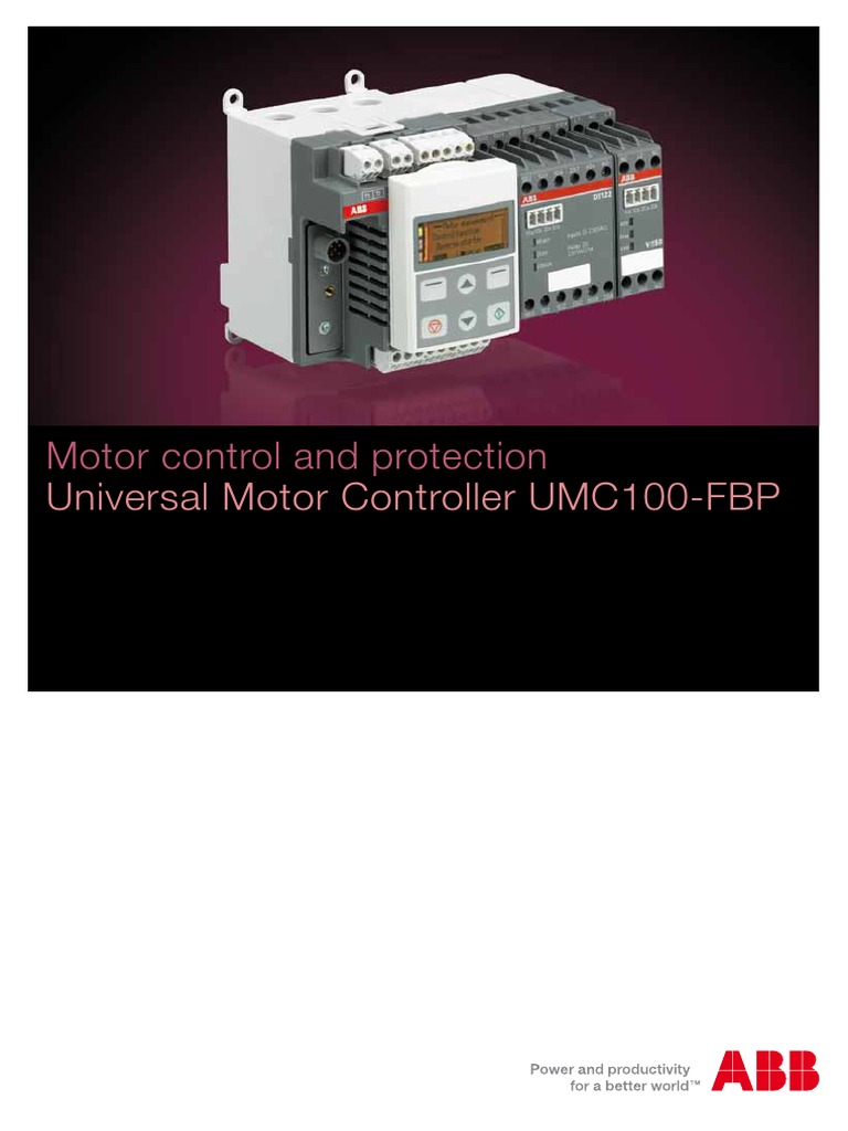 Motor Control and Protection: Universal Motor Controller UMC100-FBP | PDF | Engines | Relay