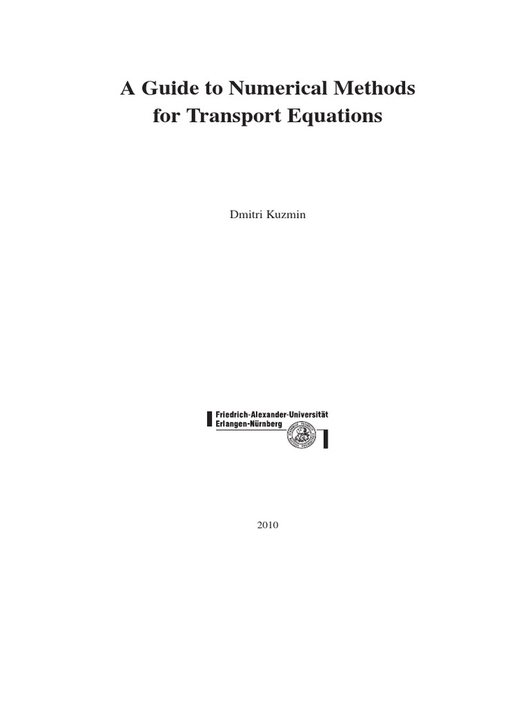 Transport PDF | PDF | Computational Fluid Dynamics | Partial Differential Equation