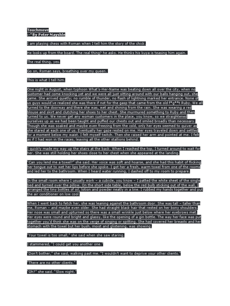 Touch Move | PDF | Rhetoric | Memory