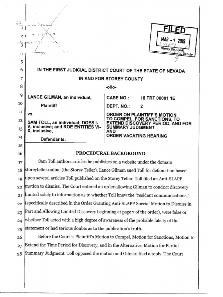 Nevada Judge's Ruling On Online News Sites and The State Shield Law ...
