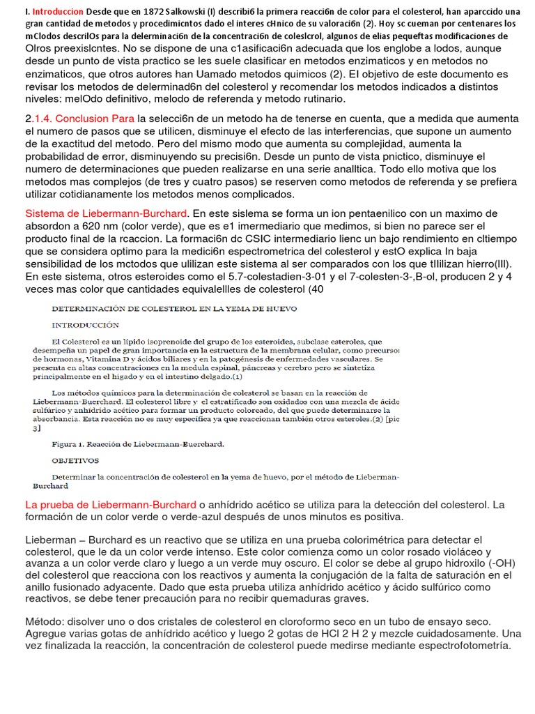 Bioquimi Pract 15 | PDF | Colesterol | Color