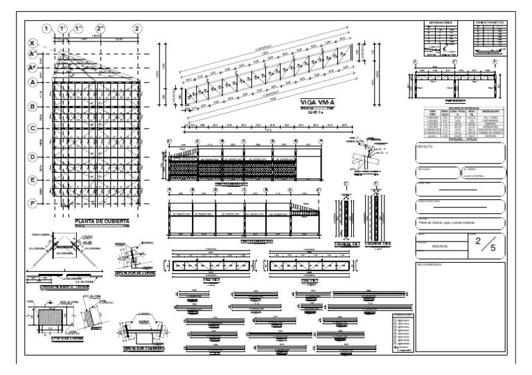 Estructural Cubierta Model | PDF | Carpintería | Carpintería