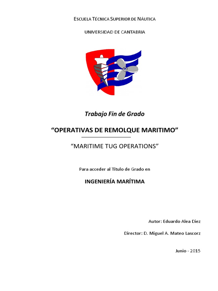 Operativas de Remolque PDF | PDF | Remolcador | Buques