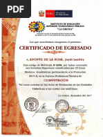 Certificado Sencico | PDF