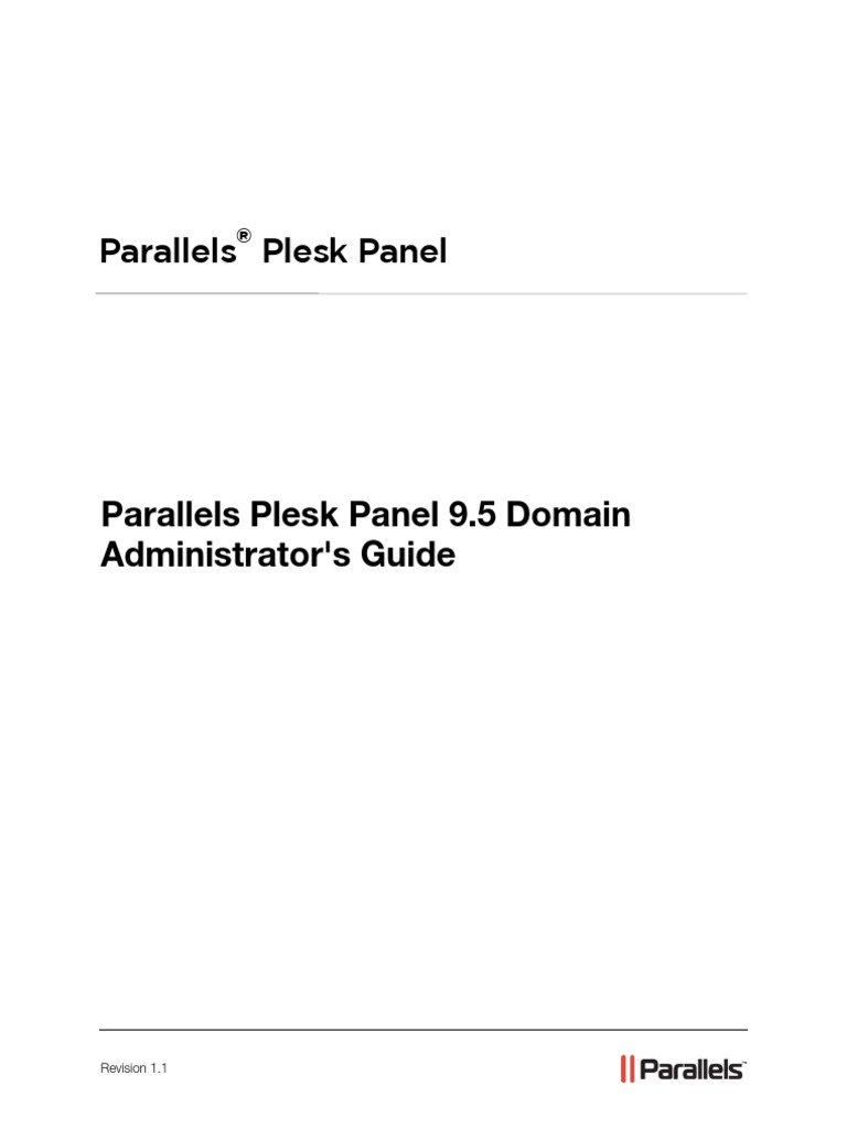 Plesk 9.5 Domain Administrators Guide | PDF Plesk 9.5 Domain Administrators Guide | PDF