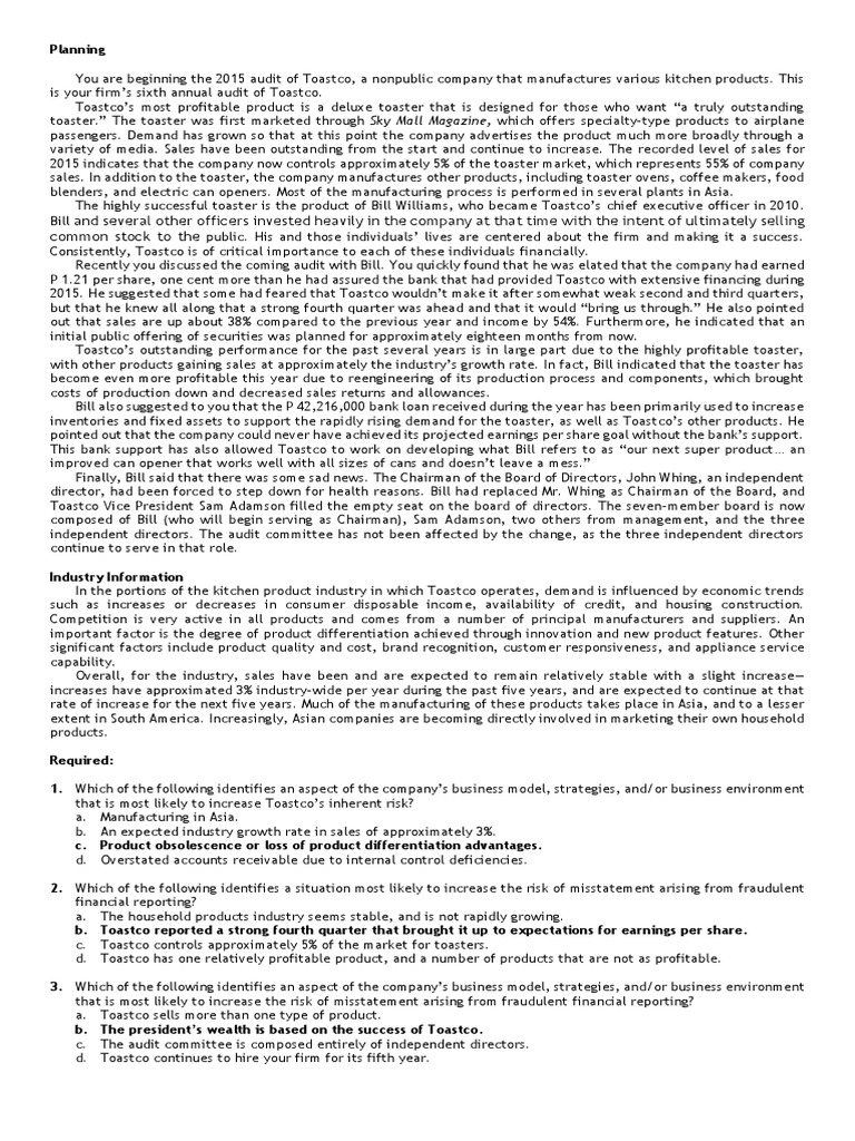 Aud Theo | PDF | Gross Margin | Revenue